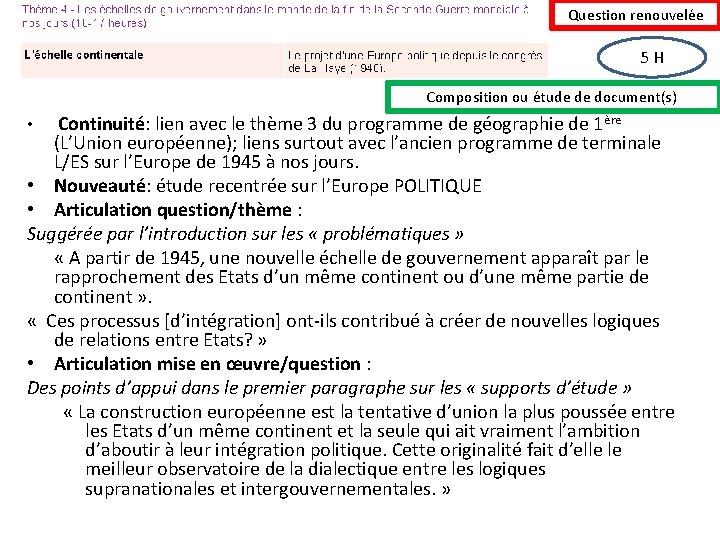 DNL Allemand Le nouveau programme de Terminale HISTOIRE