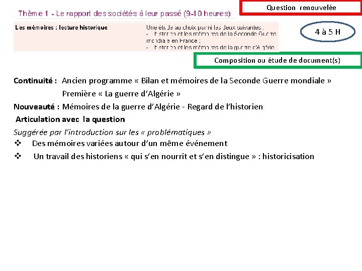 DNL Allemand Le nouveau programme de Terminale HISTOIRE