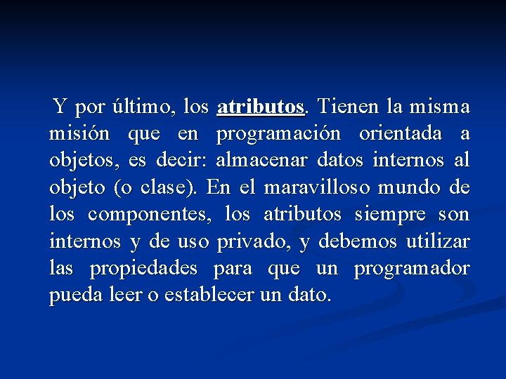 COMPONENTES EN POO ANALISIS Y DISEO ORIENTADO A