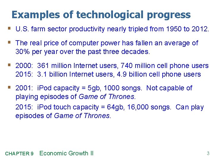 CHAPT ER 9 Economic Growth II Technology Empirics