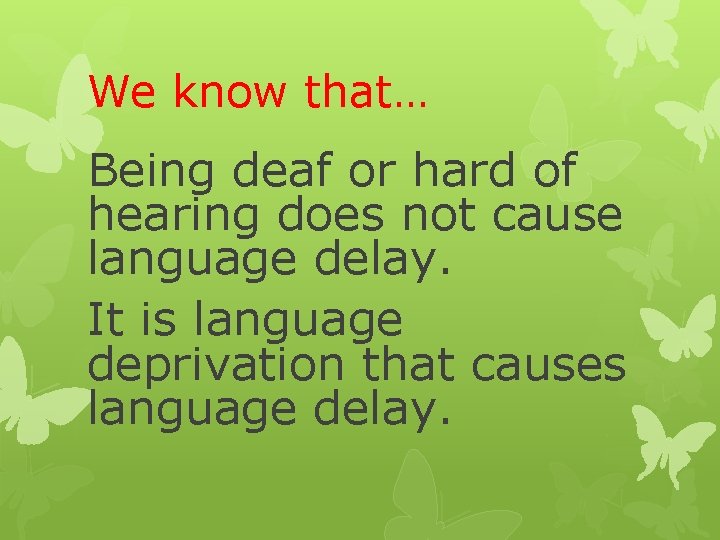 Through Your Childs Eyes American Sign Language Nancy