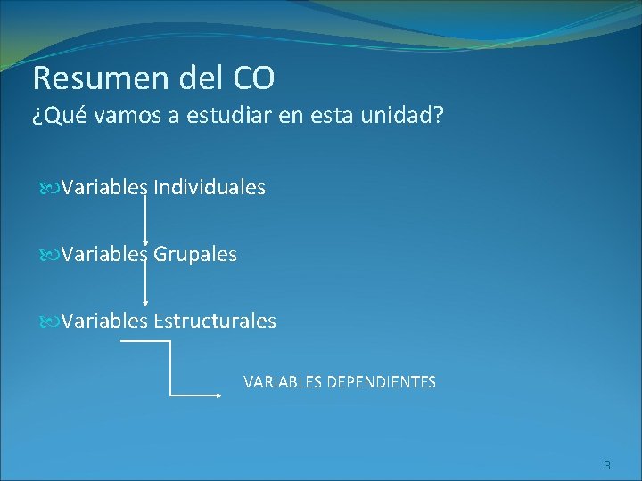 Teora de las Organizaciones UPV UNIDAD III Comportamiento