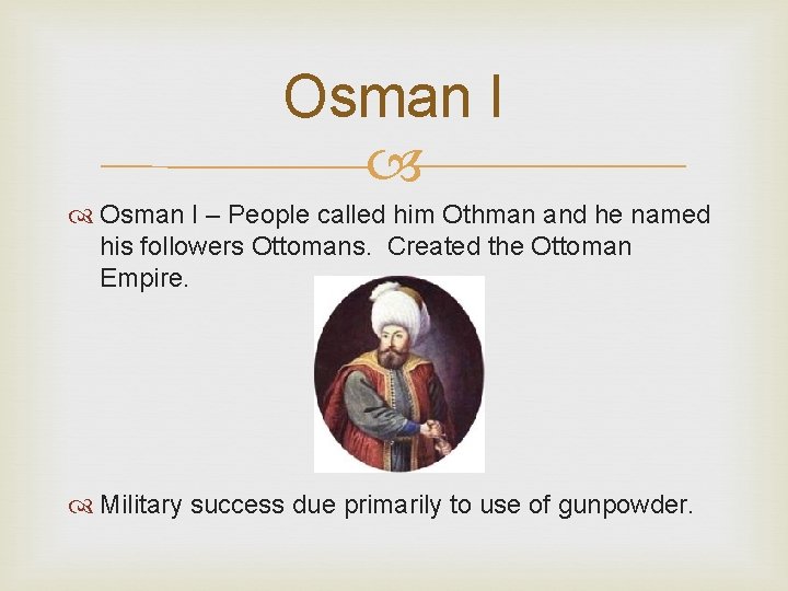 Bell Ringer Take the reading The Ottoman Empire