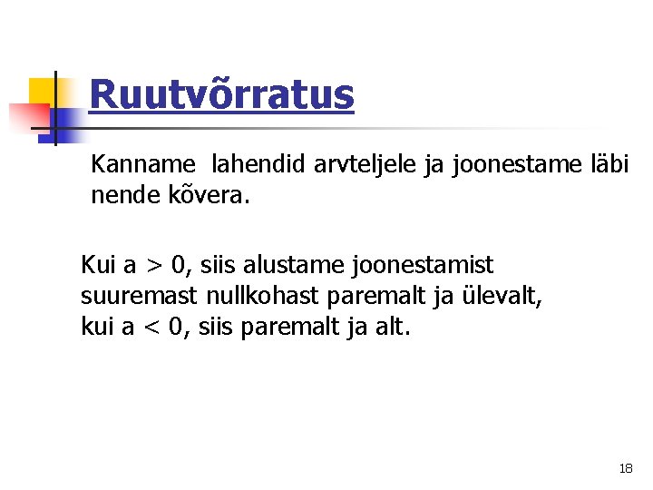 II Lineaar ruut murdvrrandid ja vrratused Taimi TammVask