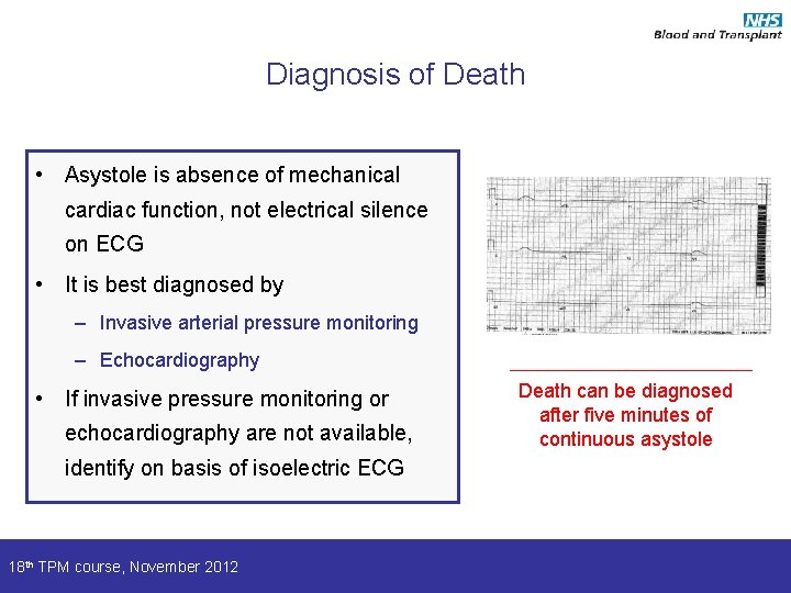 Maastricht Classification of DCD Definition I Where Dead