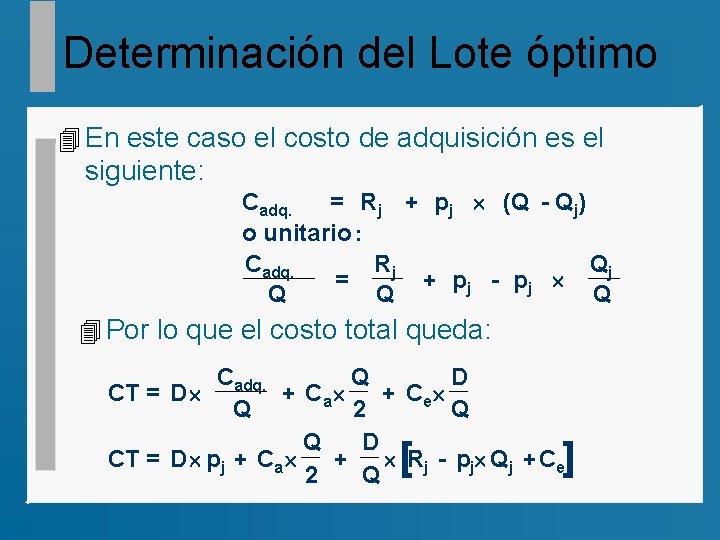 GESTION DE INVENTARIOS Tipos de Inventario 4 Materia