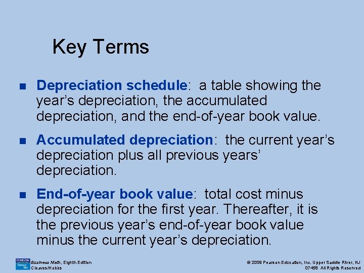 16 1 Depreciation Methods for Financial Statement Reporting
