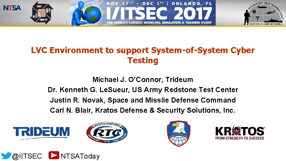LVC Environment to support SystemofSystem Cyber Testing Michael