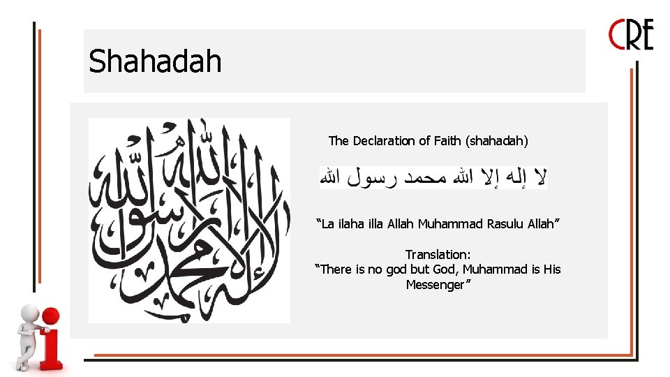 Lesson Four Shahadah Learning Objectives 1 To understand