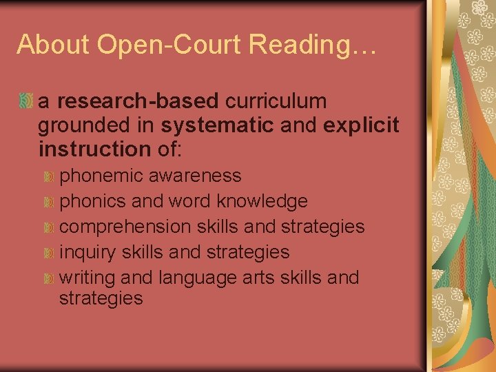 OpenCourt Reading and Scott Foresman Reading Program By