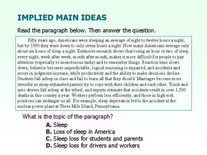 TEN STEPS TO ADVANCED READING John Langan 2009
