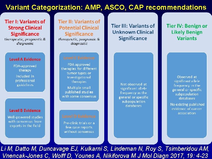 Precision Medicine Levels of Evidence Required for Reporting