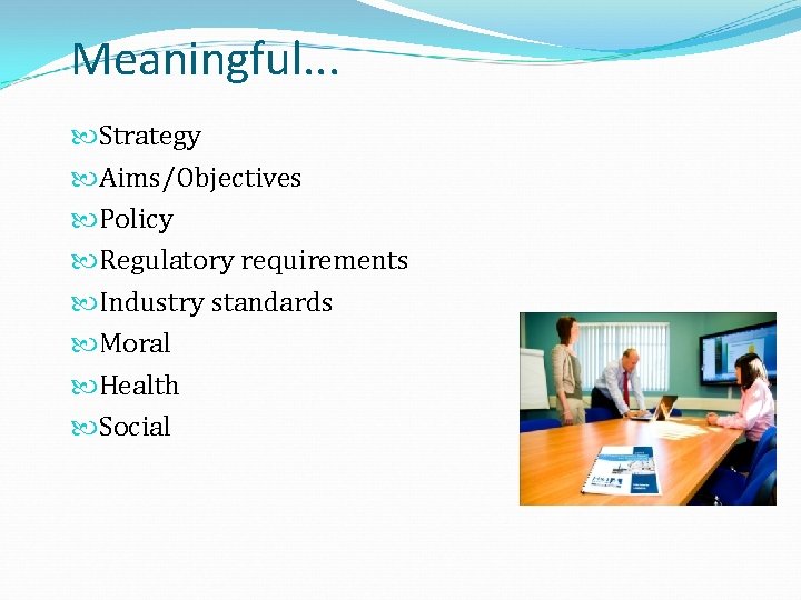 Setting Safety KPIs that work Key Performance Indicator