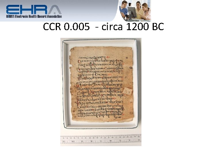 CCD and CCR Executive Summary Jacob Reider MD