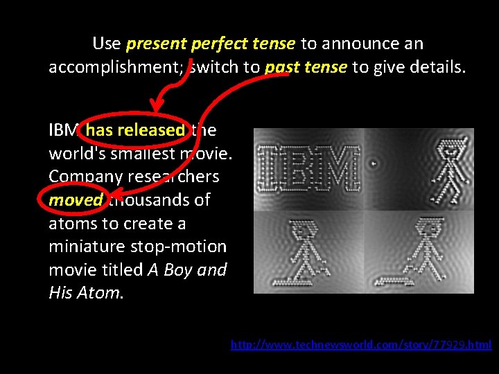 VERB TENSES Present Perfect Tense and Present Perfect