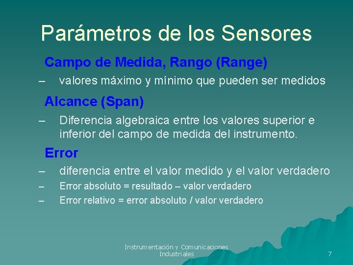 Sensores Instrumentacin y Comunicaciones Industriales 1 Introduccin u