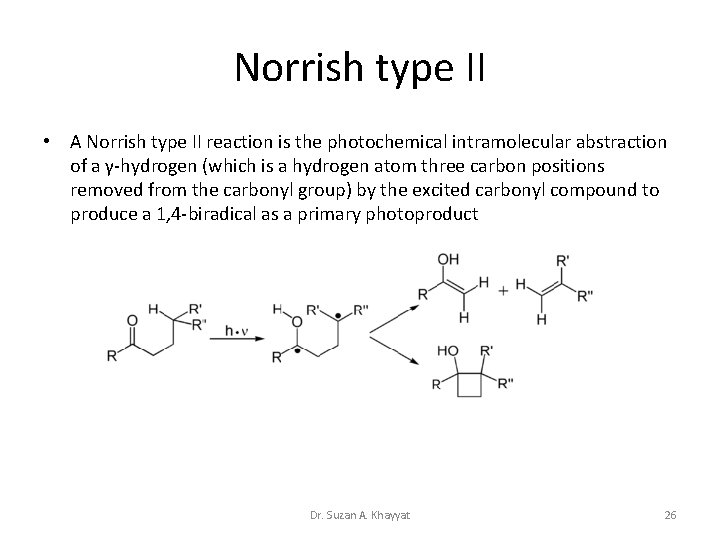 Chemical Change Chapter 2 Dr Suzan A Khayyat