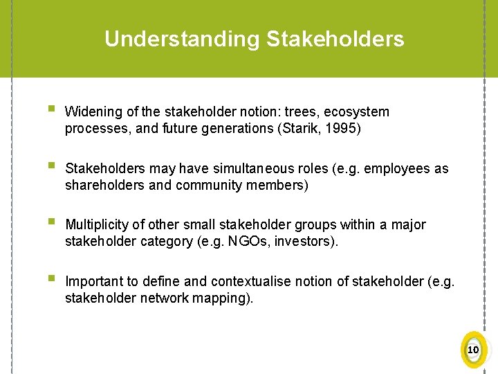 Session 6 Managing Stakeholder Relations 1 Approach to
