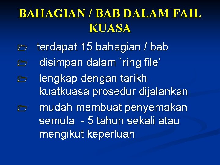 FAIL KUASA PUSAT SUMBER SEKOLAH Oleh Unit Pengurusan