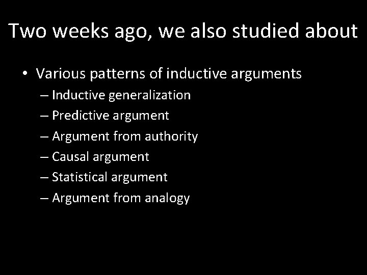 Ling 21 Lecture 6 Logical Fallacies I Two