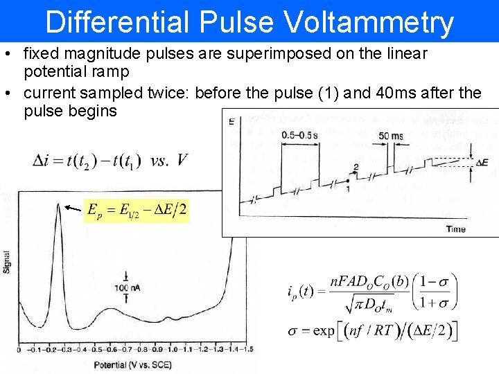 Lecture 3 Techniques and Instrumentation in Electrochemical Sensing