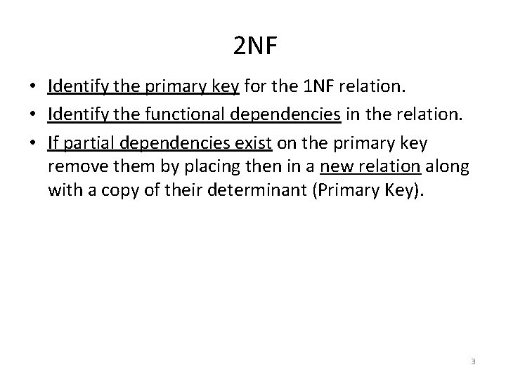 Database Systems Lecture 16 Chapter 10 Normalization Second