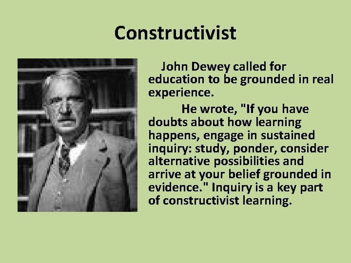 Constructivism By Nagrampa Merle Angela Bonilla Jondie Austria