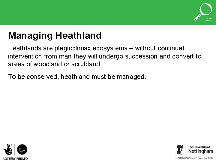 Amy Rogers Carl Corbidge Heathland conservation and management