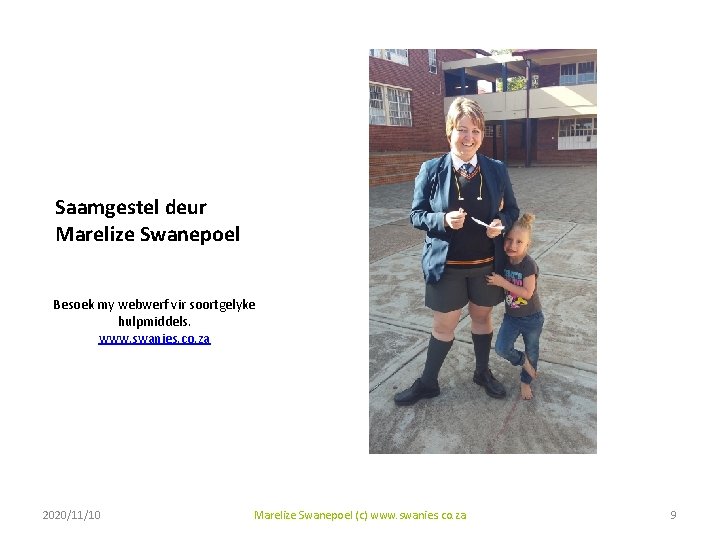 Die wreld het so klein geword Alta Marincowitz