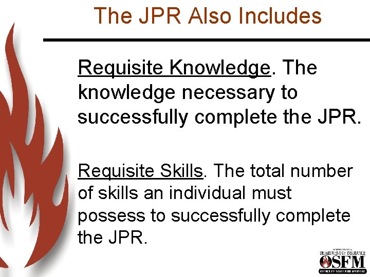 NC OSFM Lesson Plan Design Previous NFPA Format