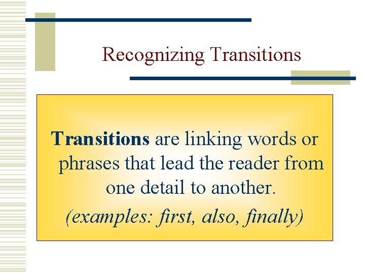 Chapter 4 Identifying Supporting Details Active Reading Skills