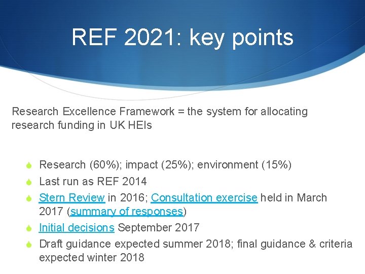 REF 2021 ECRs policy planning in an uncertain