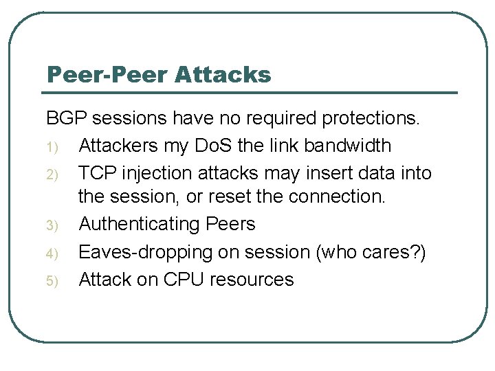 A Quick and Dirty Guide to BGP attacks