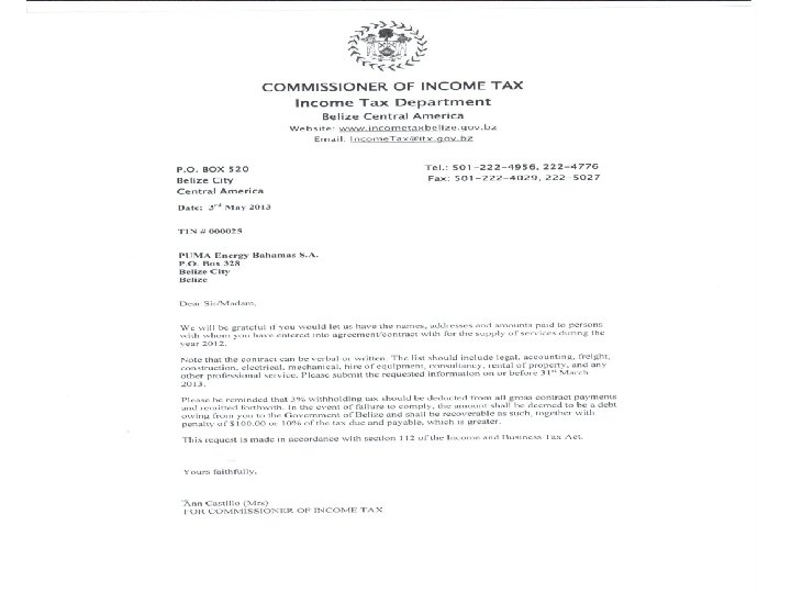 Accounting for Contract Withholding Tax A presentation by