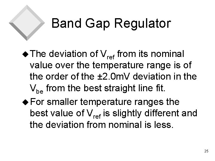 Band Gap Regulator Analysis J R Biard Ph