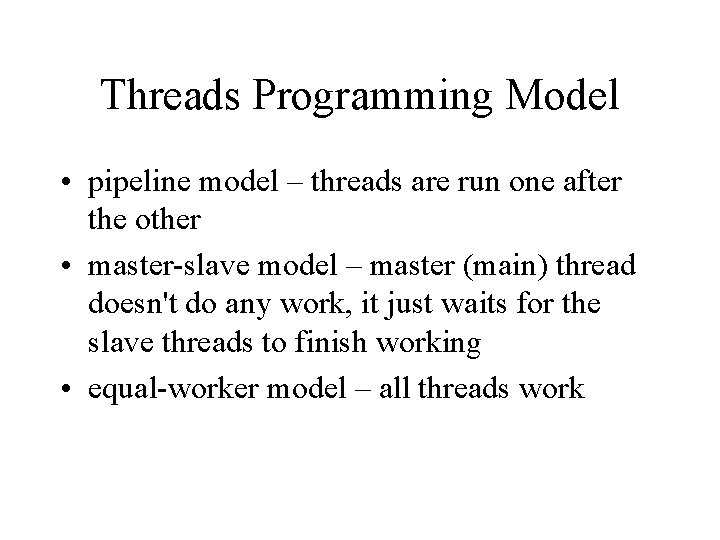 CS 345 Operating Systems Threads Assignment 3 Process