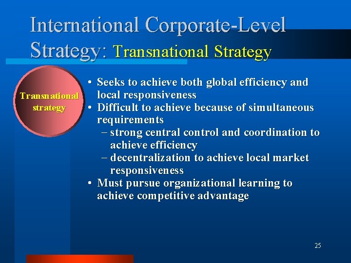 Chapter 9 International Strategy Robert E Hoskisson Michael