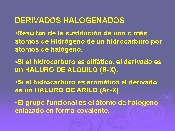 HIDROCARBUROS SEMANA 18 AROMTICOS Y DERIVADOS HALOGENADOS HIDROCARBUROS