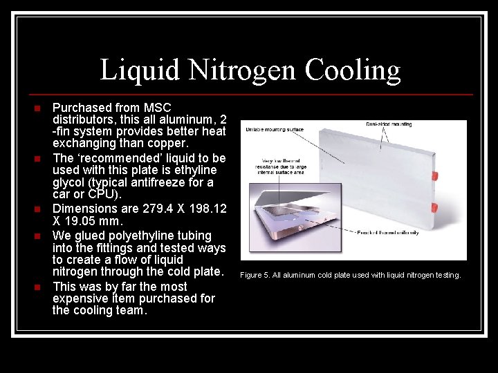 Cloud Chamber Cooling Analysis Heather B Brown December