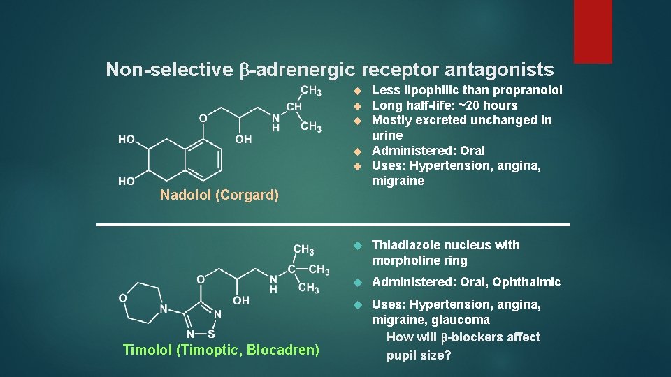 Structure activity relationship SARof sympathomimetic amines Adrenergic ...