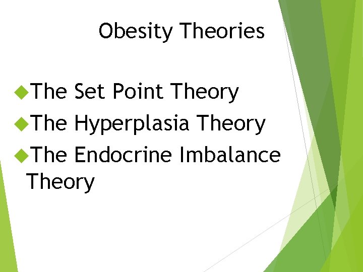 Chapter 9 Weight Management Objectives 1 Identify Whos