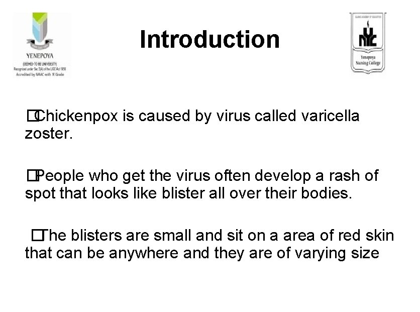 Unit XII Communicable disease CHICKENPOX REVIEWED BY PRESENTED
