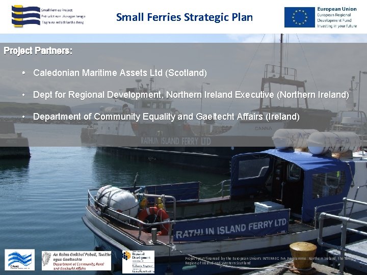 Small Ferries Strategic Plan The Small Ferries Project