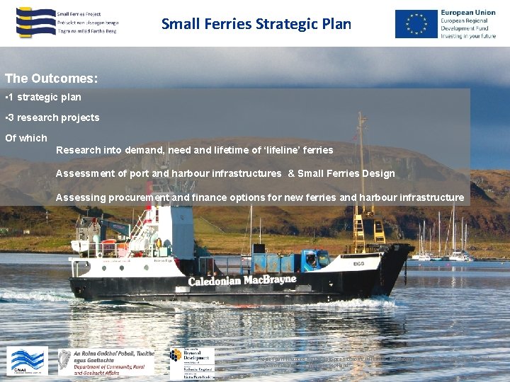 Small Ferries Strategic Plan The Small Ferries Project