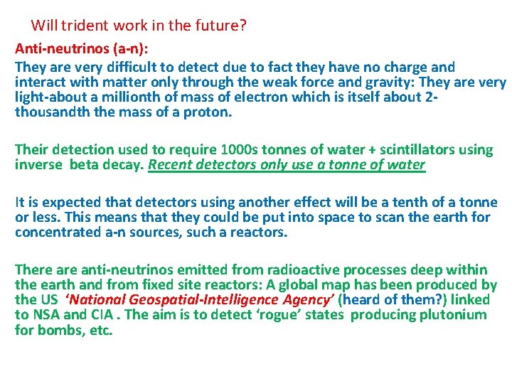 Trident Trident Trident Warhead design Some facts about