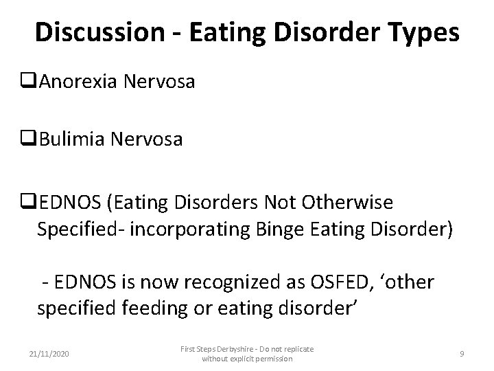 Recognising an eating disordered clientstudent 21112020 W www