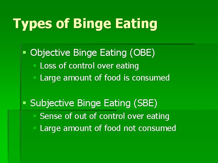 The Nutrition Care Process for Binge Eating Disorder