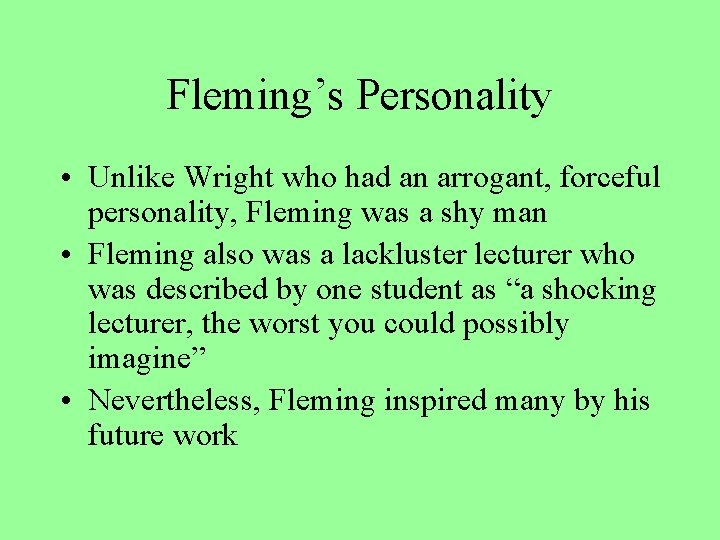 Alexander Fleming and Penicillin The Accidental Discovery By