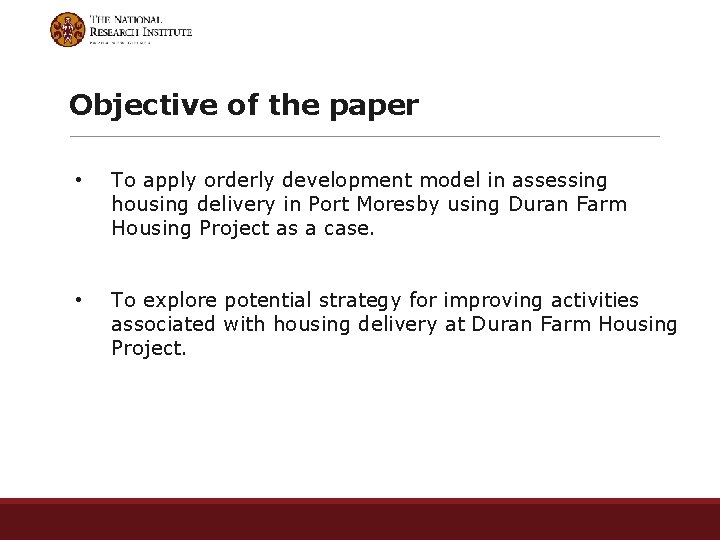 Trunk Infrastructure is necessary for largescale housing developments