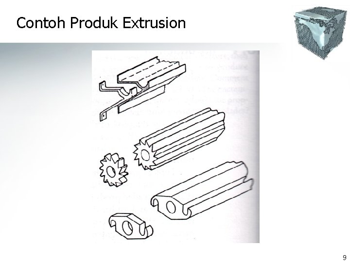 EXTRUSION EKSTUSI 1 EXTRUSION Merupakan proses kompresi dimana
